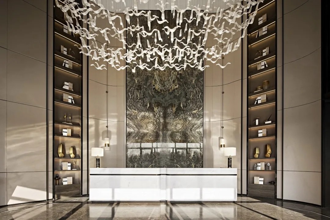 飞视设计 新中式服务台前台-免费3dmax模型库-欧模网