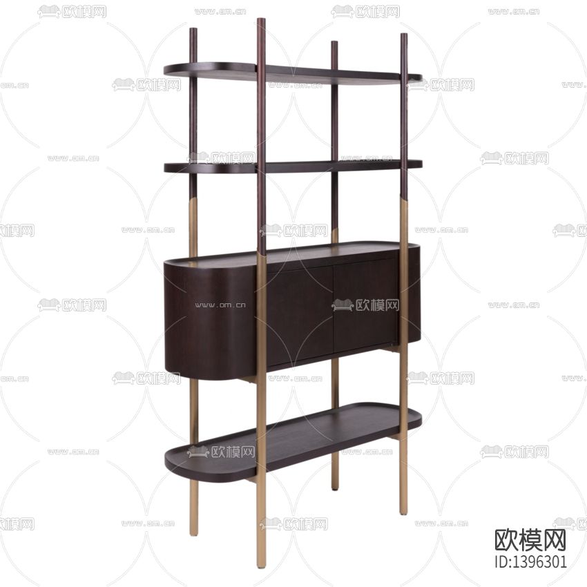 新中式简约创意创意实木陈列架-软装图片免费下载-欧模网