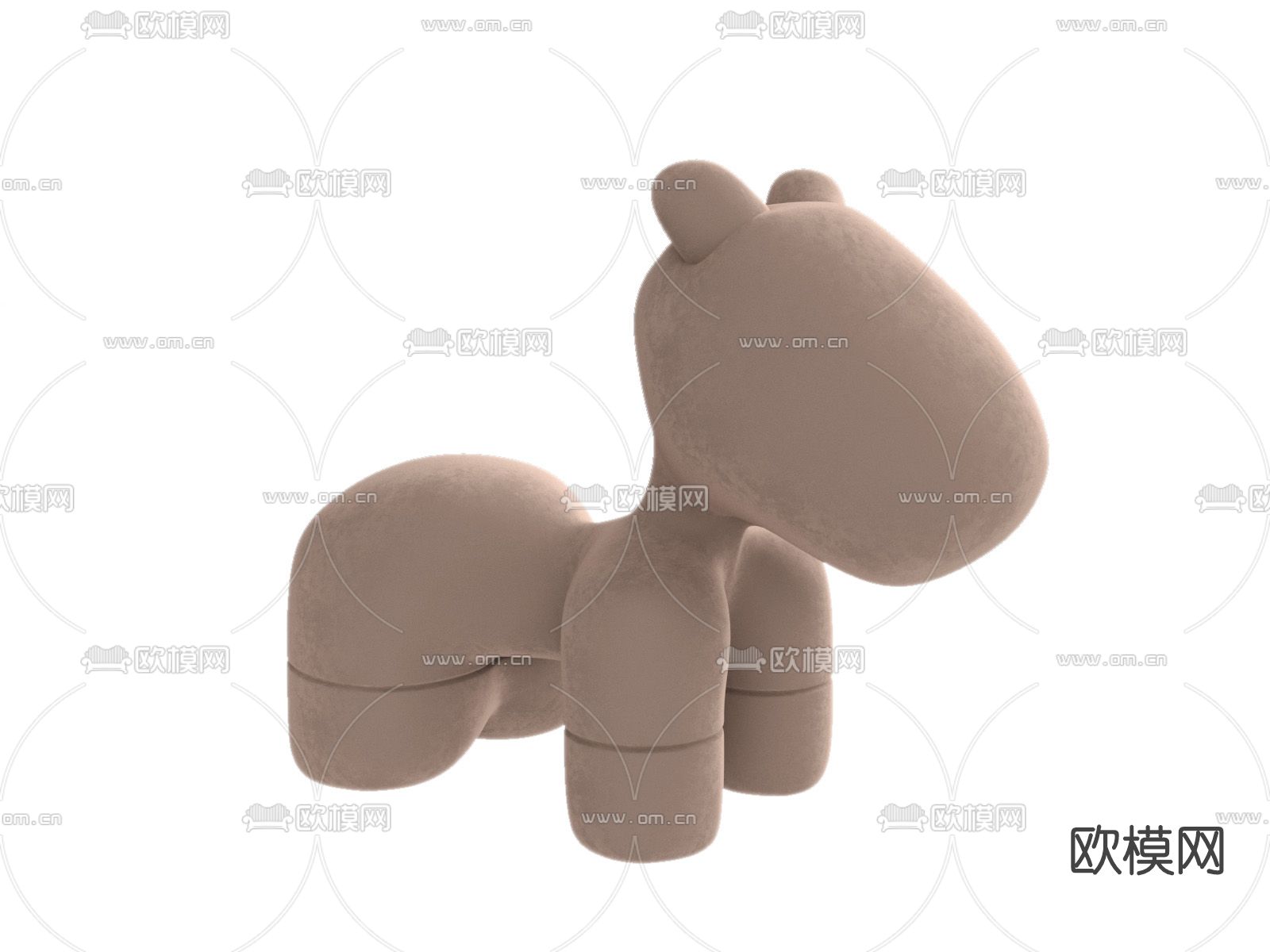 北欧动物儿童椅su模型下载_ID11611433_sketchup模型下载-欧模网