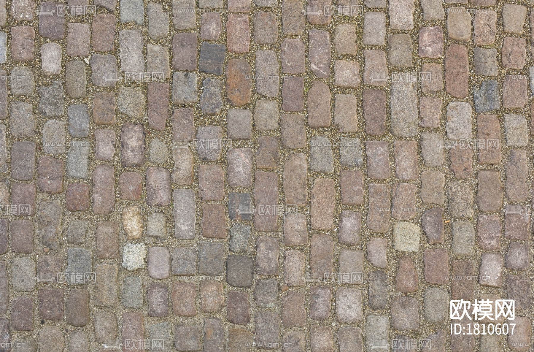 户外碎石地砖-免费3dmax模型库-欧模网
