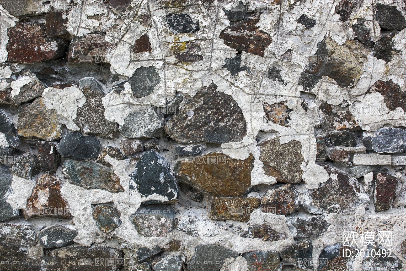 破损石墙岩壁-免费3dmax模型库-欧模网