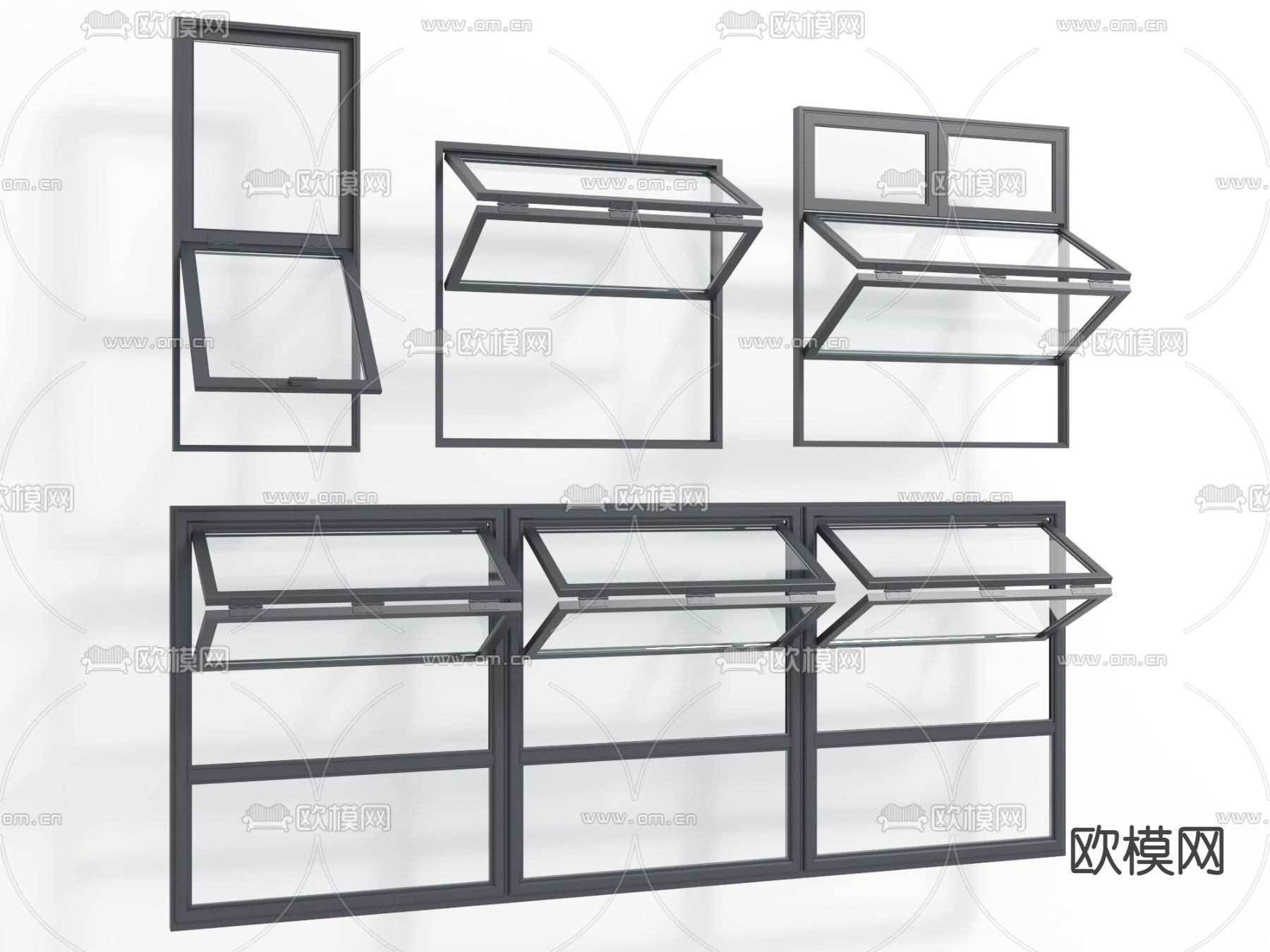 现代折叠窗户su模型下载_ID11867933_sketchup模型下载-欧模网