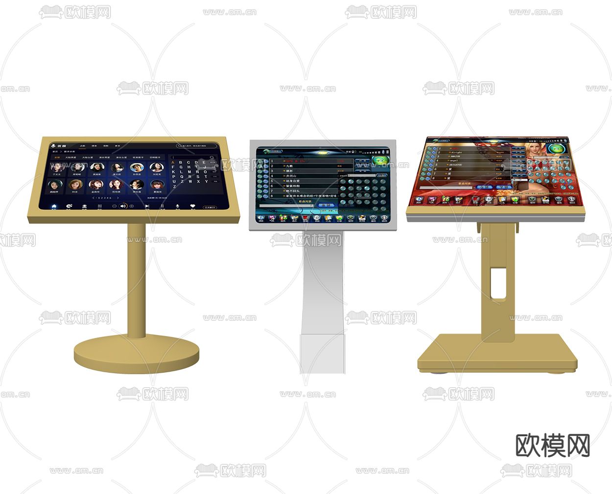 现代KTV点歌机su模型下载_ID12028977_sketchup模型下载-欧模网