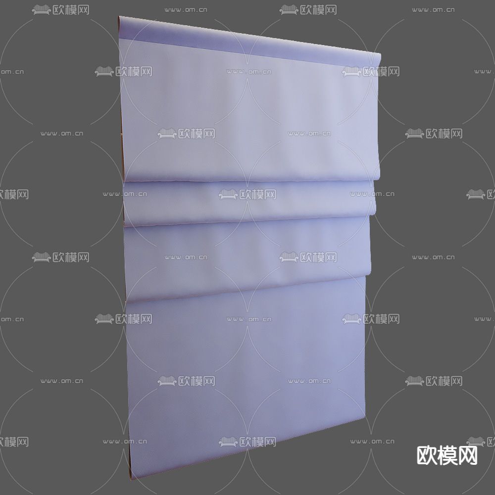 现代简约布艺卷帘免费3d模型下载_ID12047934_3dmax免费模型-欧模网