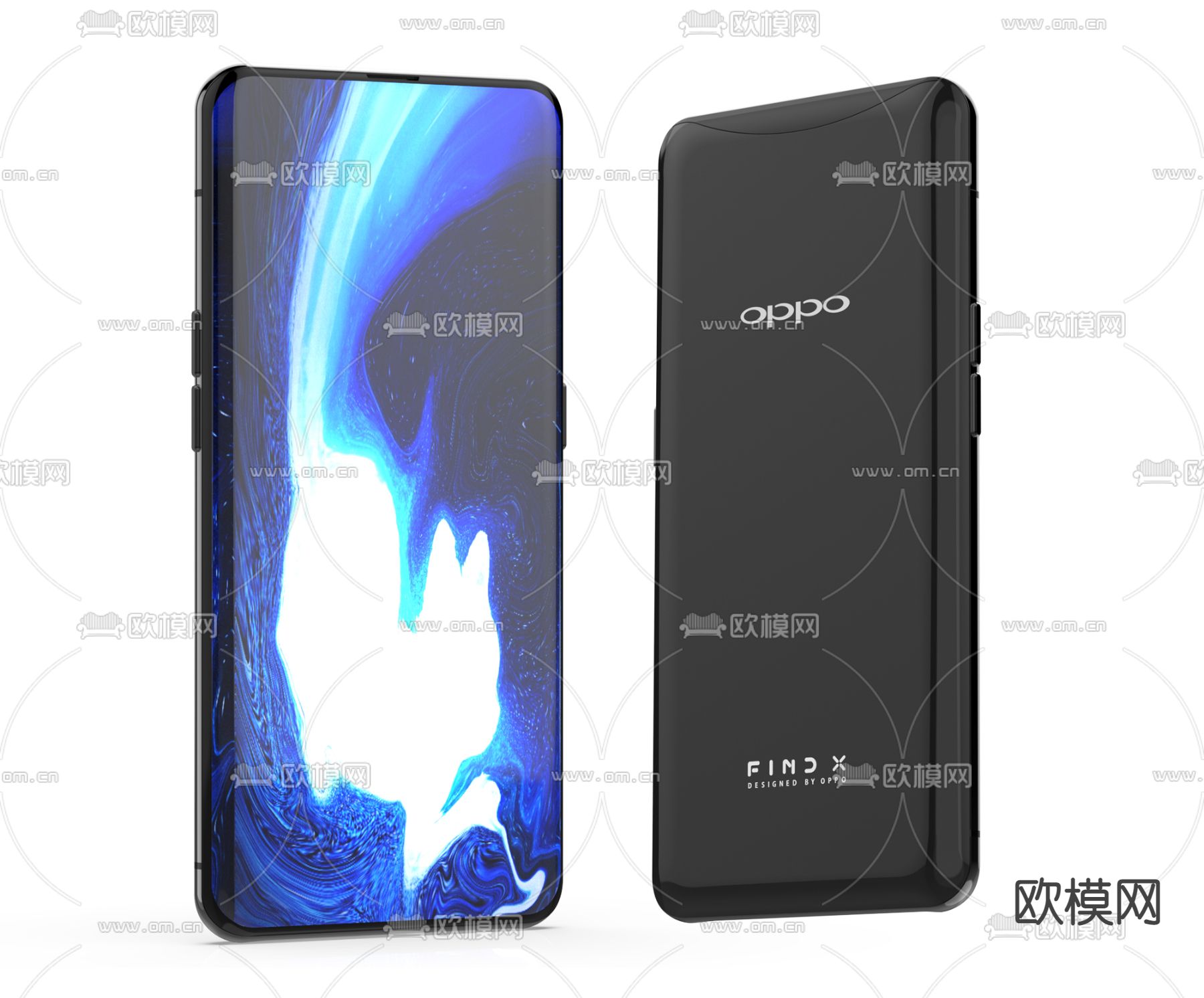 现代oppo手机3d模型下载_ID12050164_3dmax免费模型-欧模网