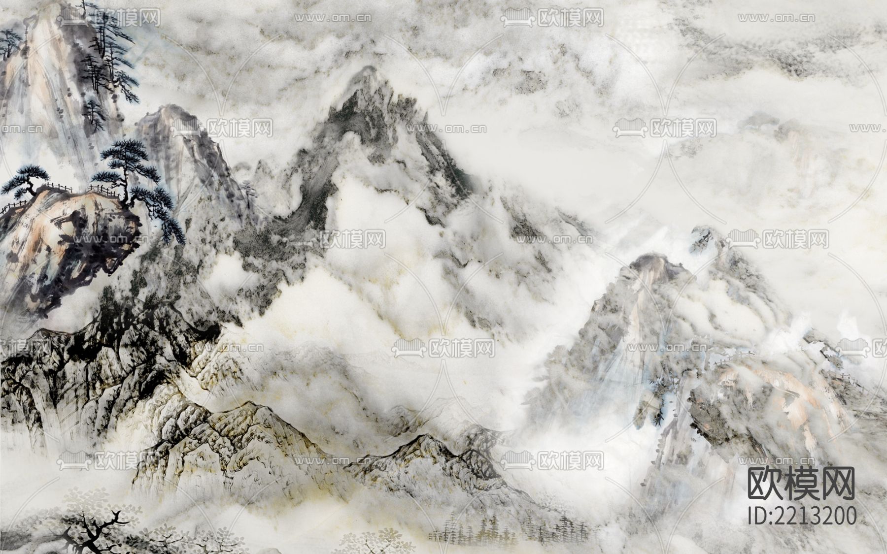 山水纹大理石-免费3dmax模型库-欧模网