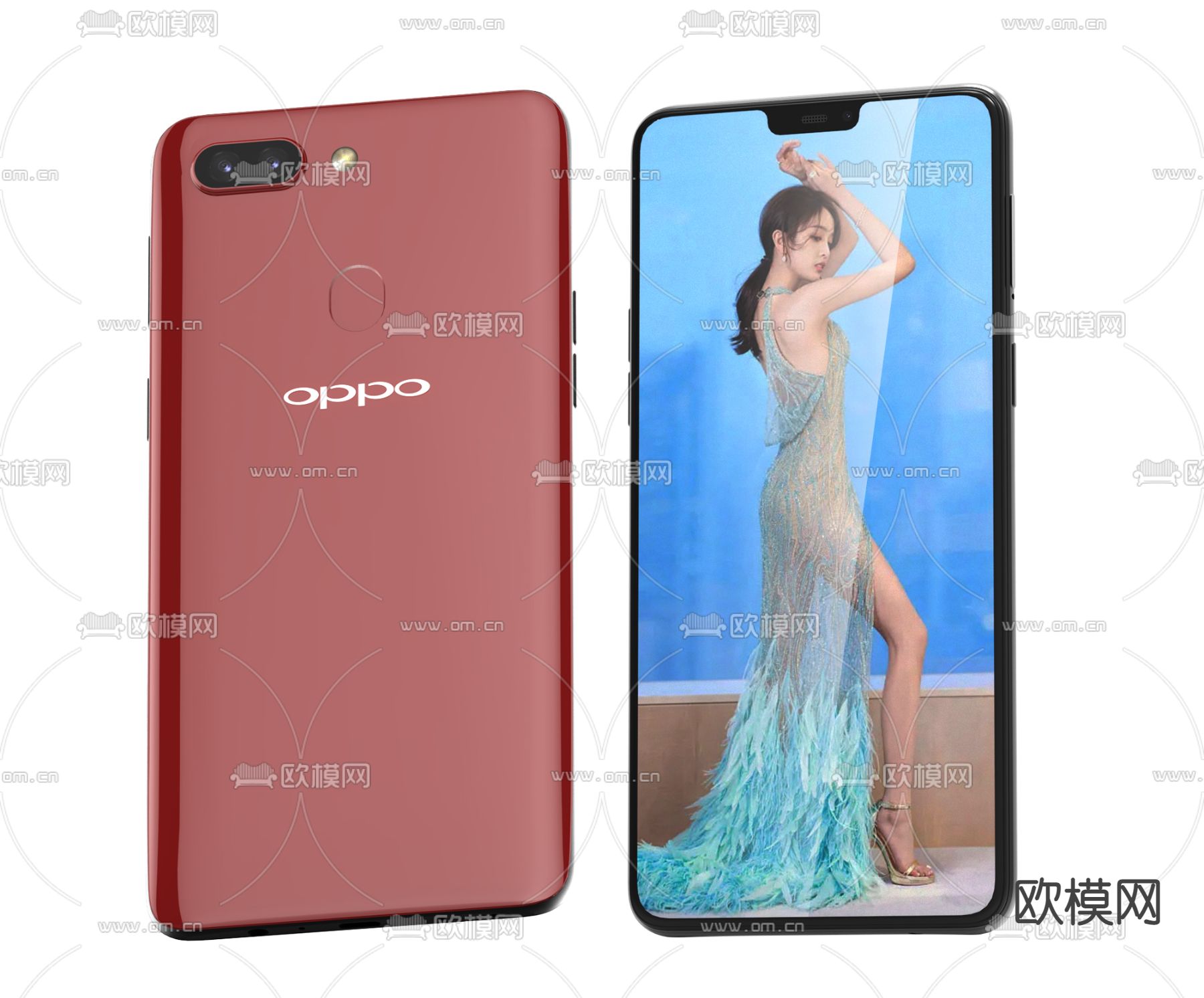 oppo智能手机3d模型下载_ID12060064_3dmax免费模型-欧模网