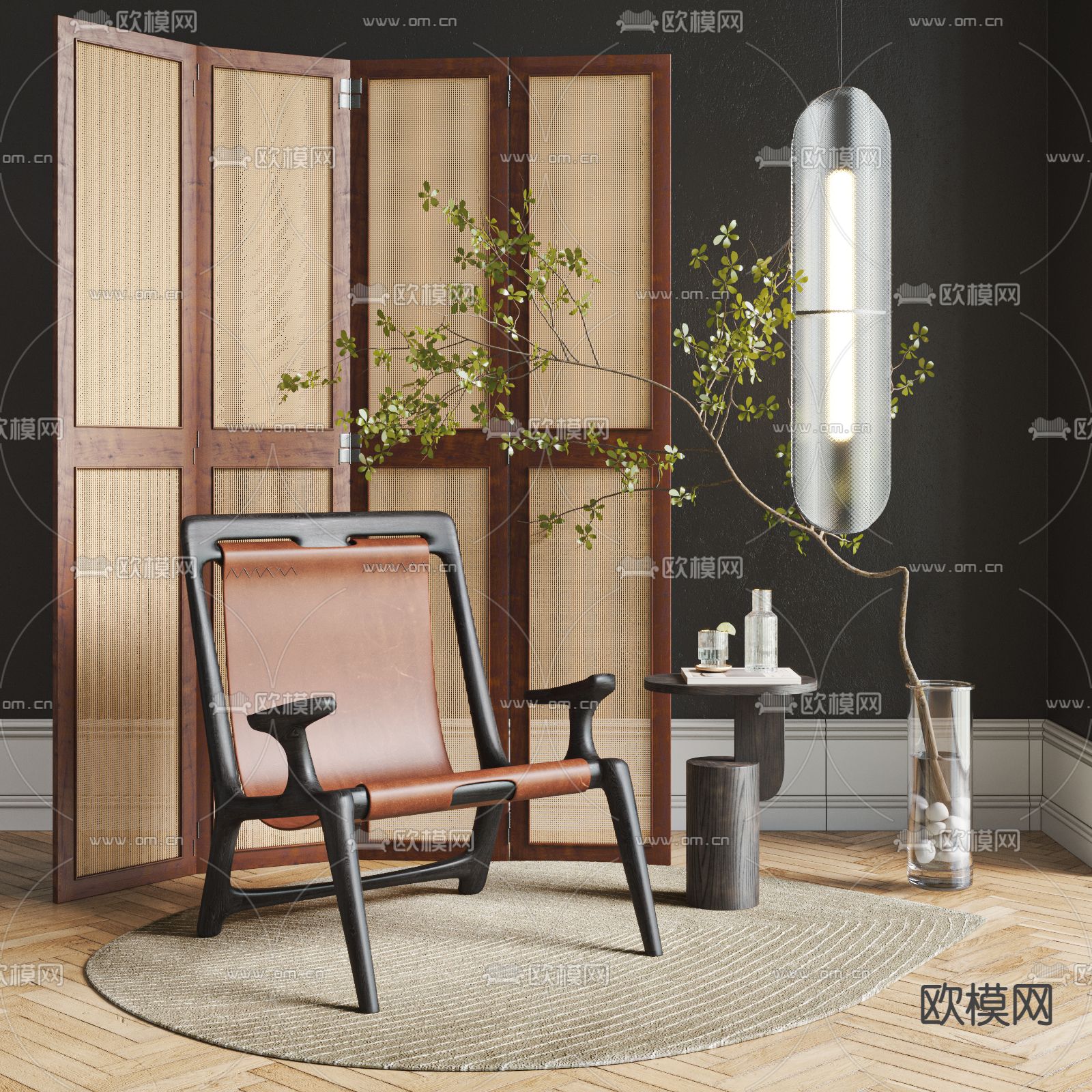 BAXTER 休闲椅子3d模型下载_ID12064235_3dmax免费模型-欧模网