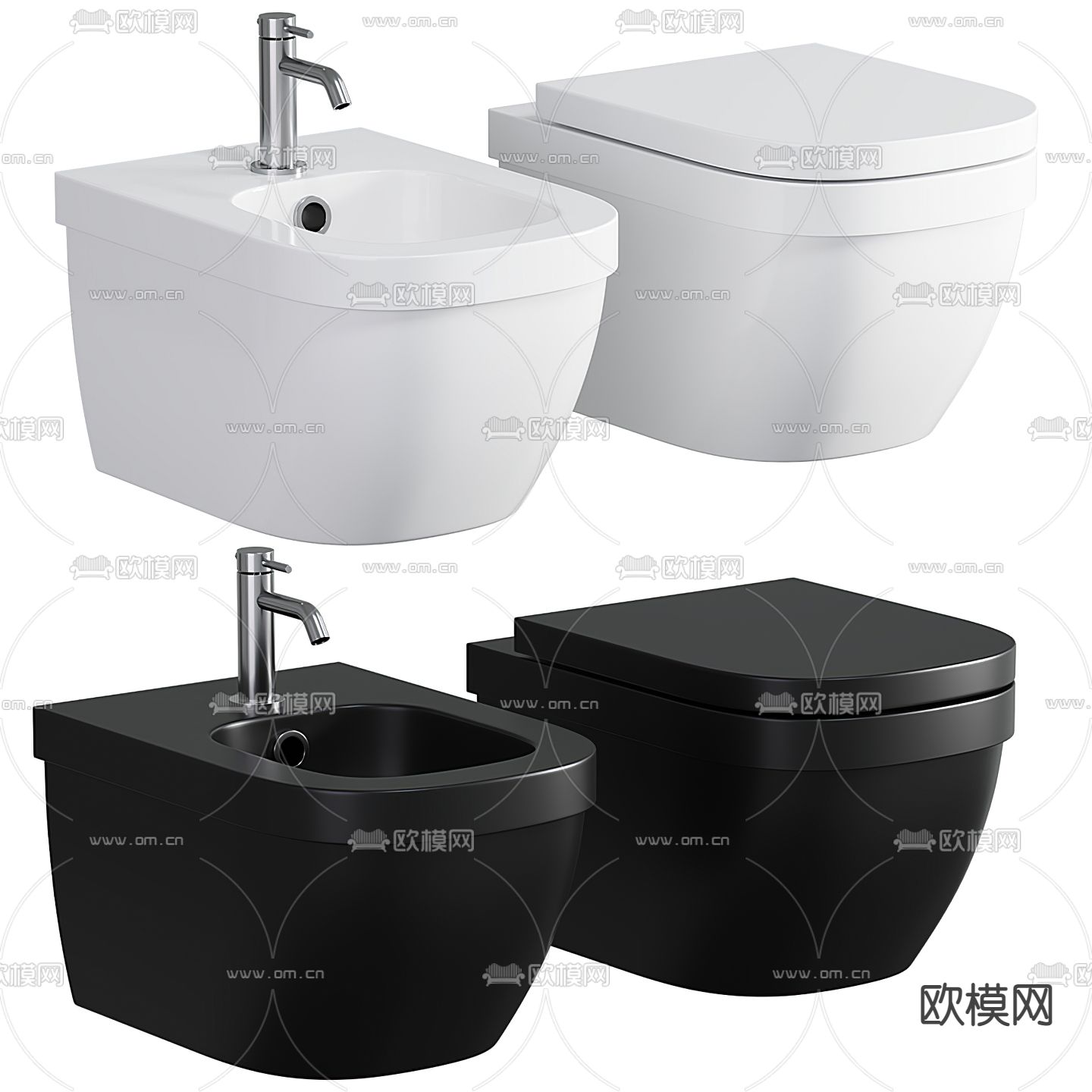现代马桶妇洁器3d模型下载 Id12077006 3dmax免费模型 欧模网