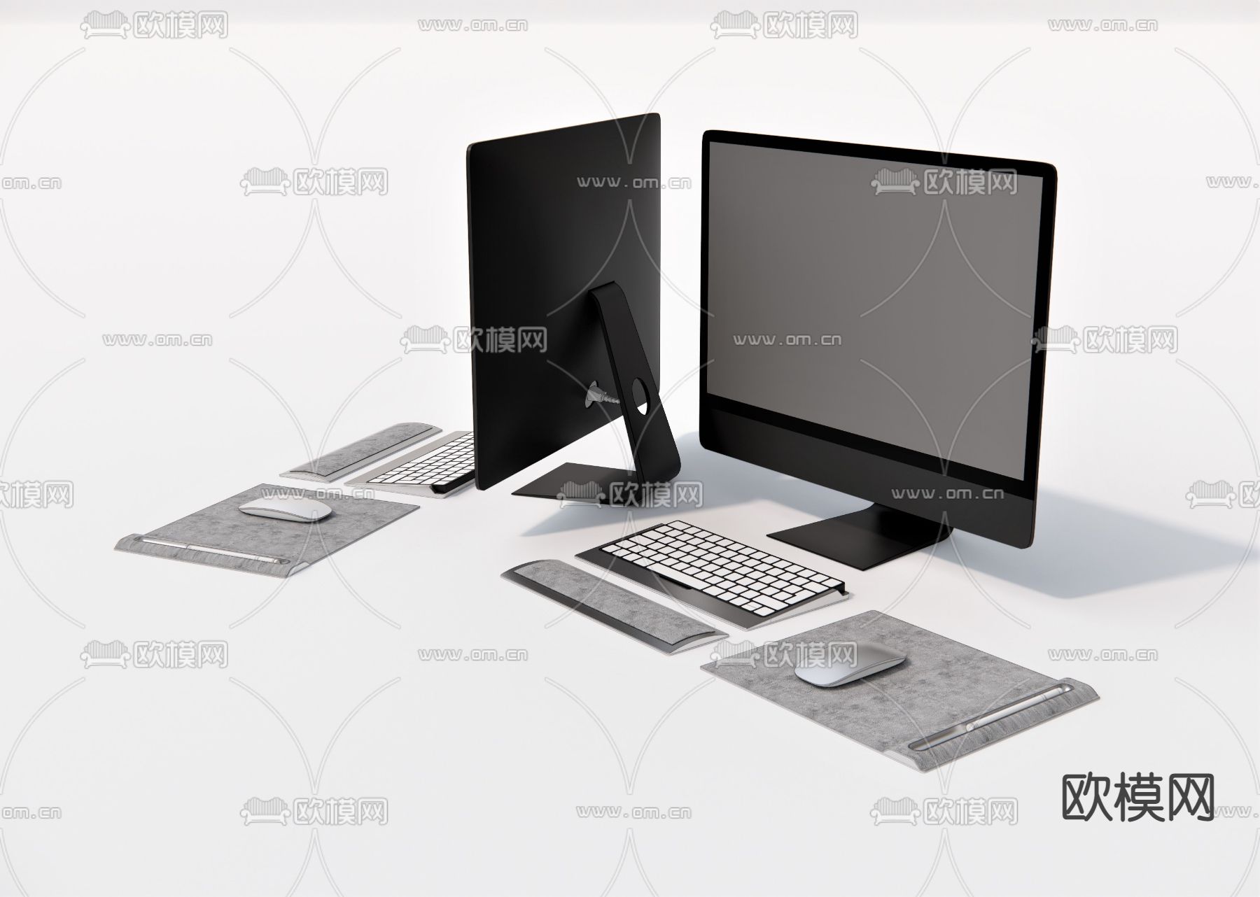 现代电脑su模型下载_ID12085576_sketchup模型下载-欧模网
