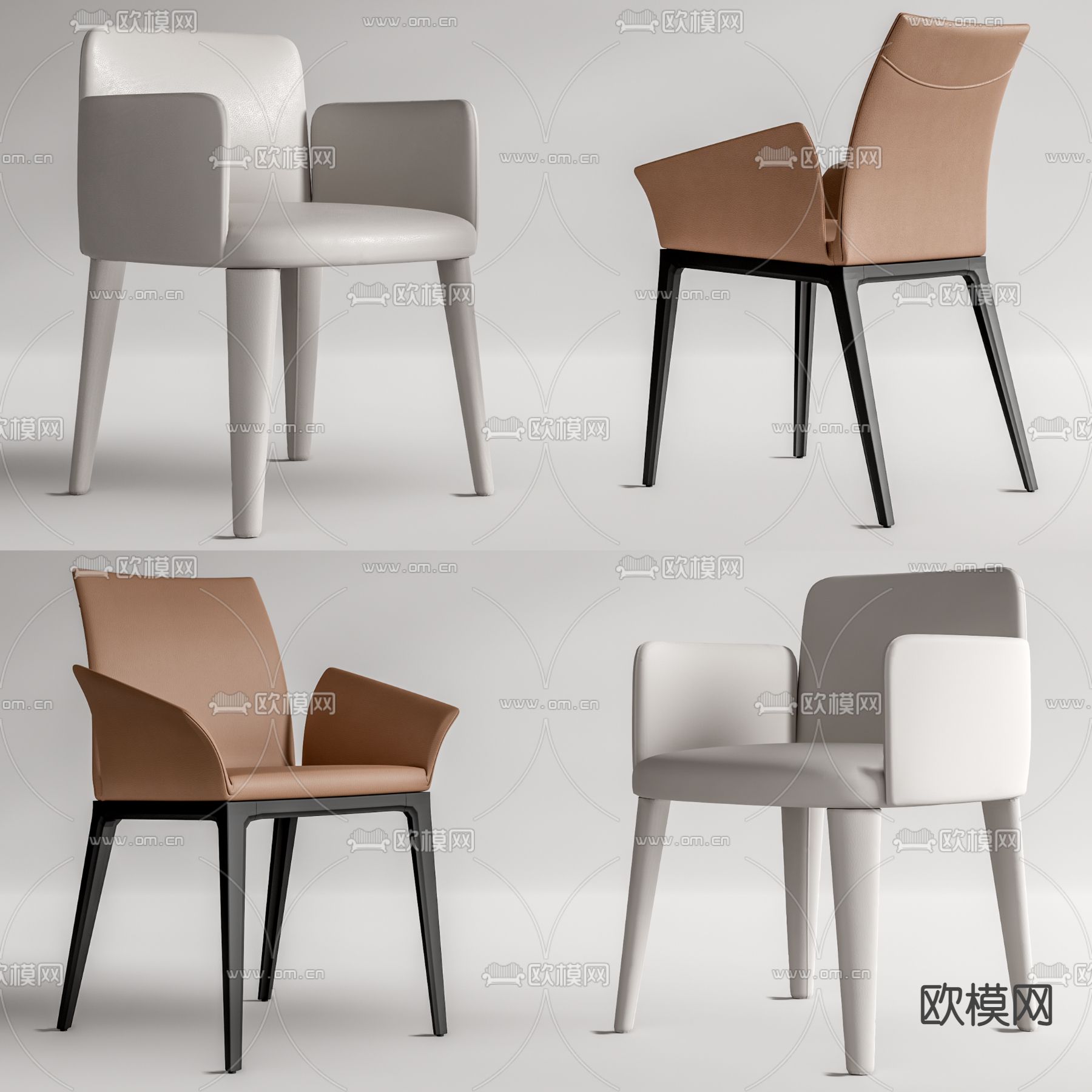 Poliform 现代椅子单椅su模型下载_ID12088842_sketchup模型下载-欧模网