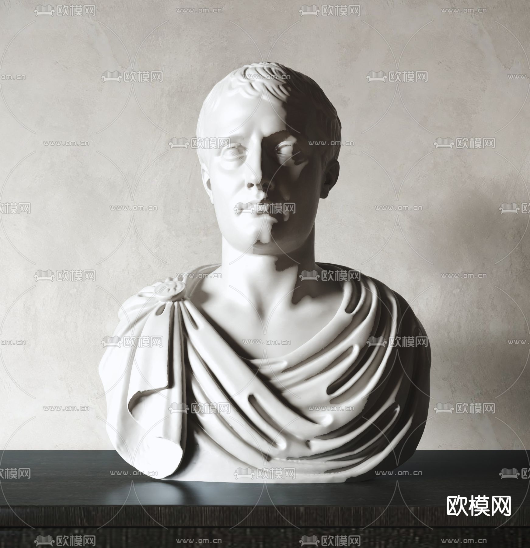 欧式拿破仑石膏雕像3d模型下载_ID12096865_3dmax免费模型-欧模网