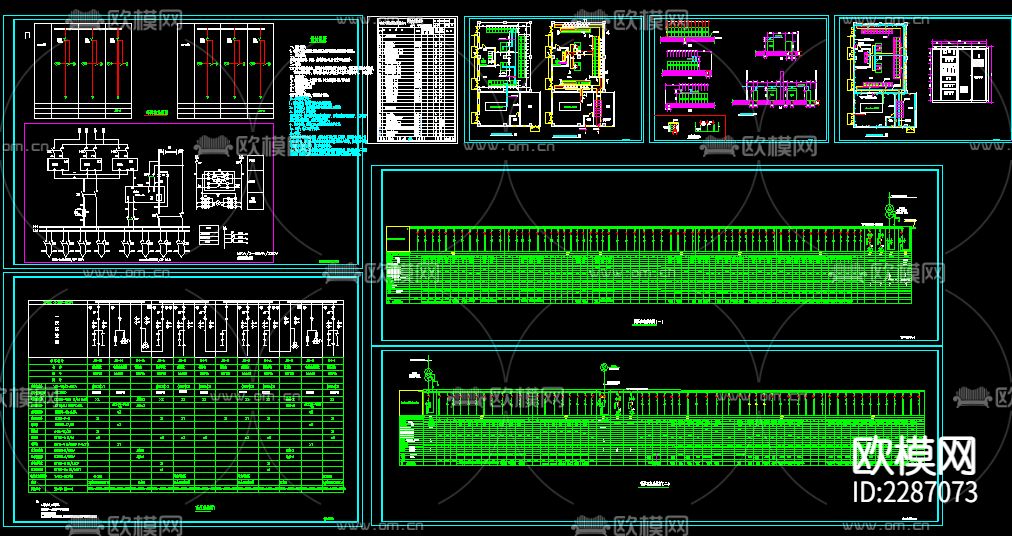 10kv变电站全套CAD施工图-免费3dmax模型库-欧模网