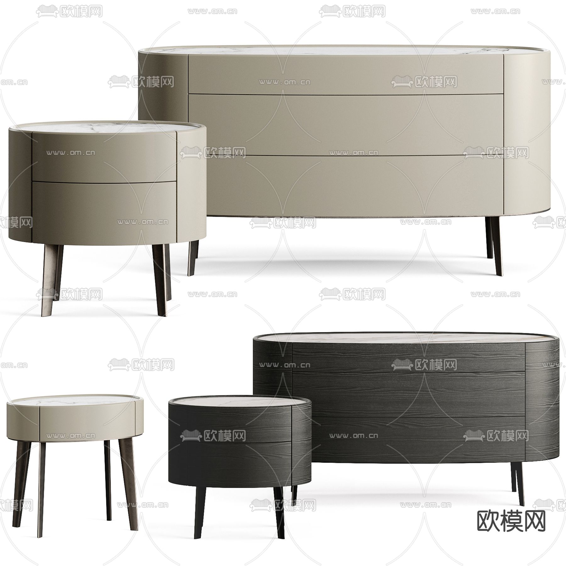 Poliform 床头柜3d模型下载_ID12135167_3dmax免费模型-欧模网