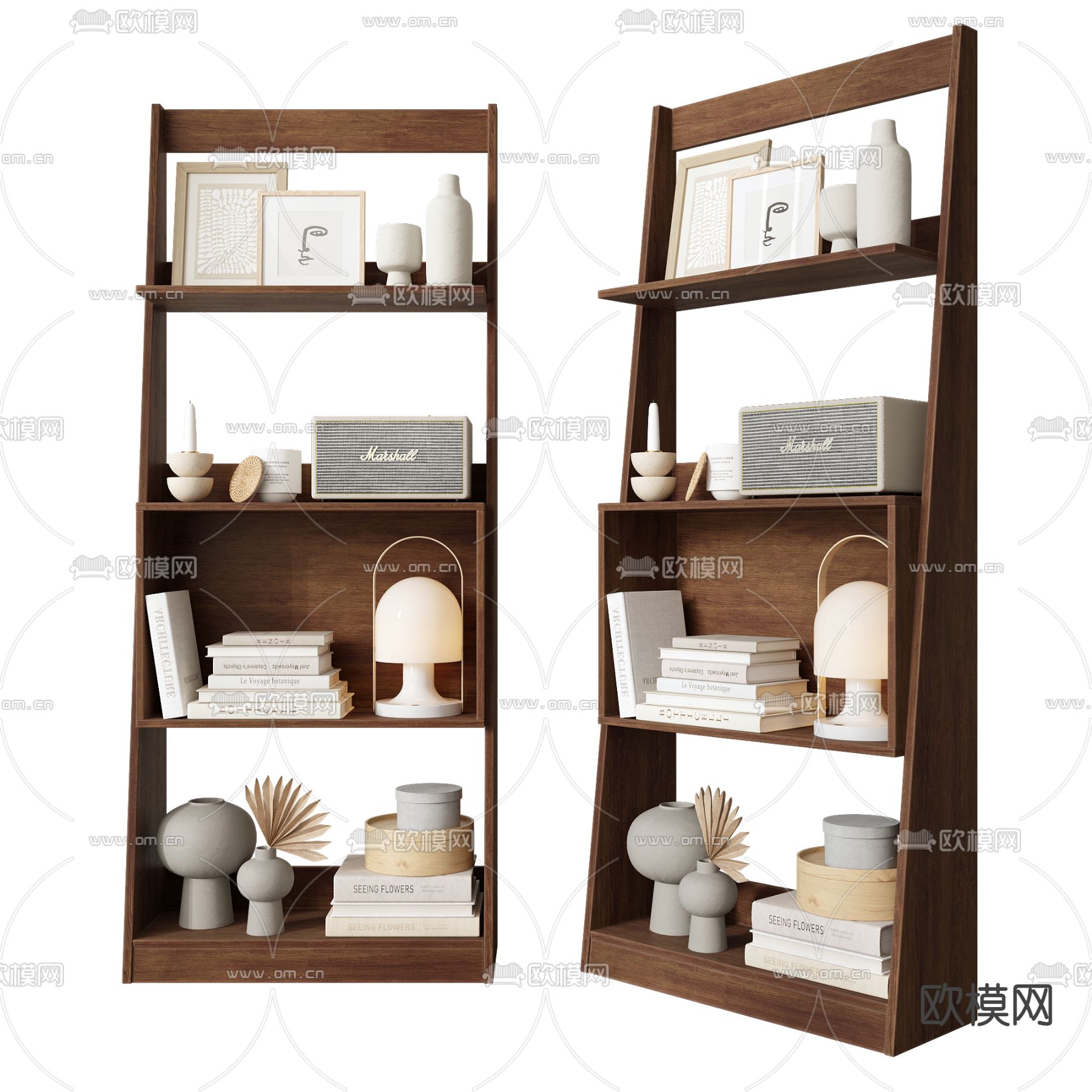 中古风书架 杂志架3d模型下载_ID12140354_3dmax免费模型-欧模网