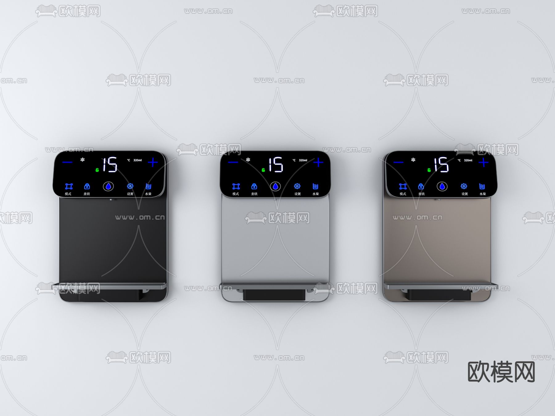 现代饮水机su模型下载_ID12154269_sketchup模型下载-欧模网