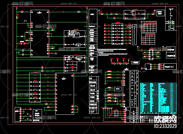 变电站10KV出线柜CAD施工图-免费3dmax模型库-欧模网
