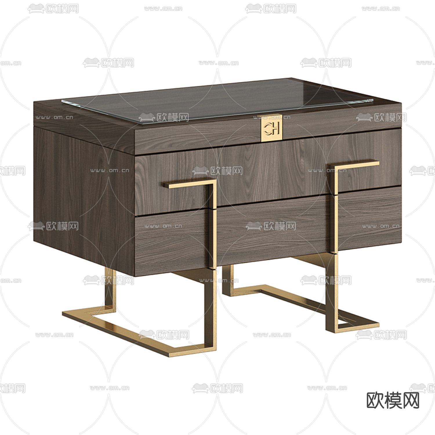 米洛提 Minotti 电视柜 床头柜3d模型下载_ID12201532_3dmax免费模型-欧模网