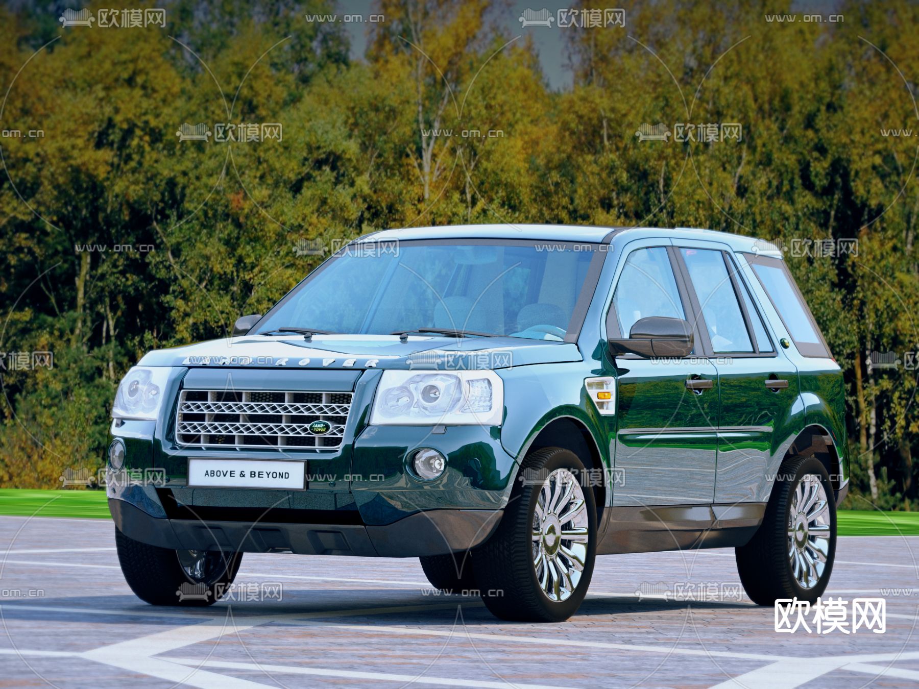 路虎神行者汽车3d模型下载_ID12203921_3dmax免费模型-欧模网