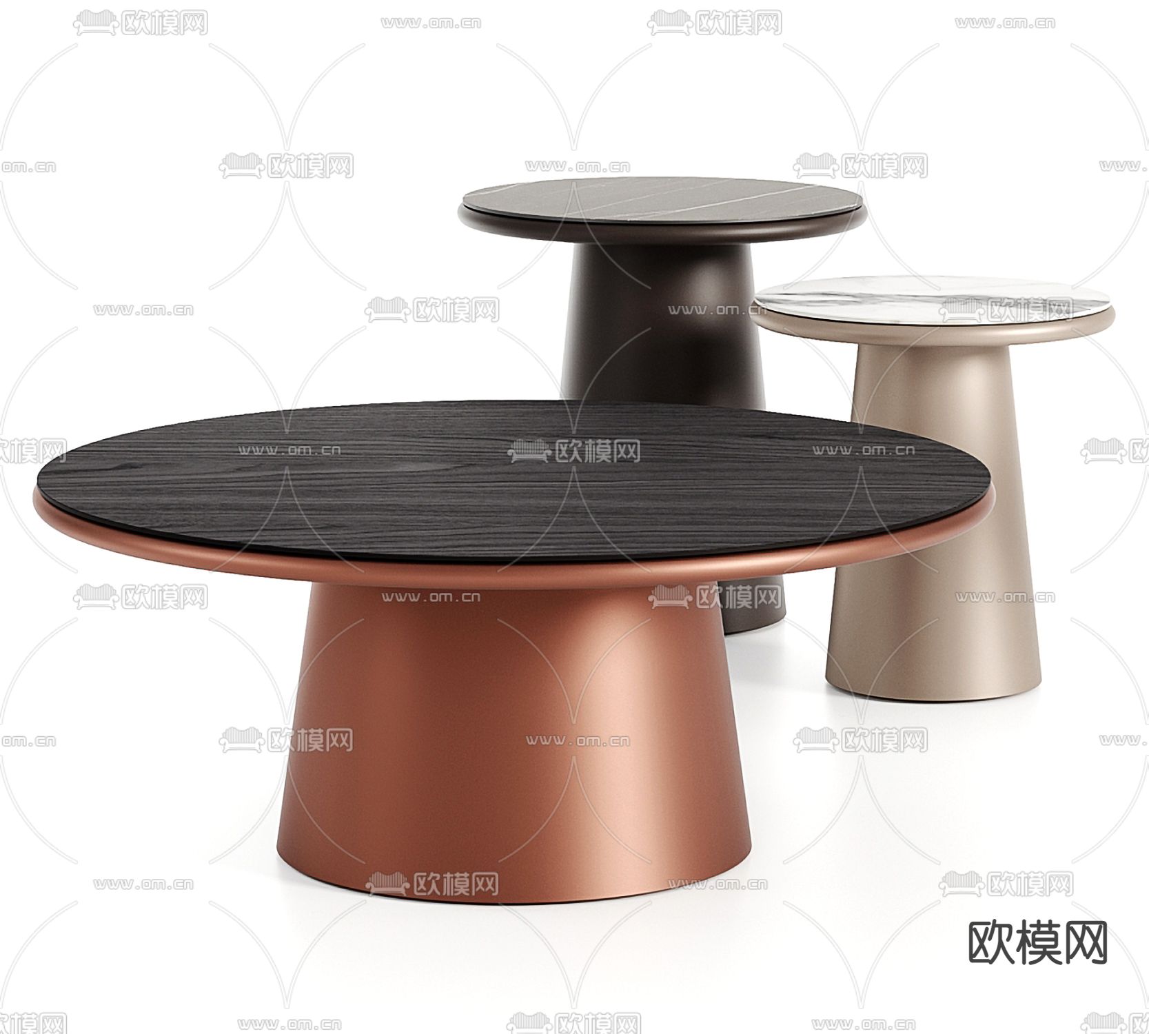 Poliform Round Coffee Table 3d Model - Cgpeers