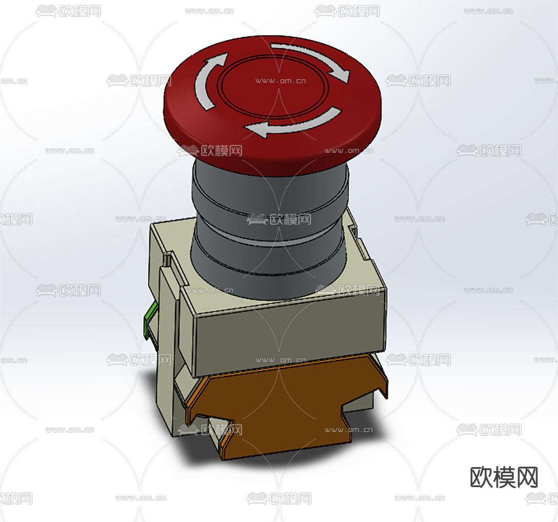 E Stop Button急停按钮免费3d模型下载_ID12184446_3dmax免费模型-欧模网