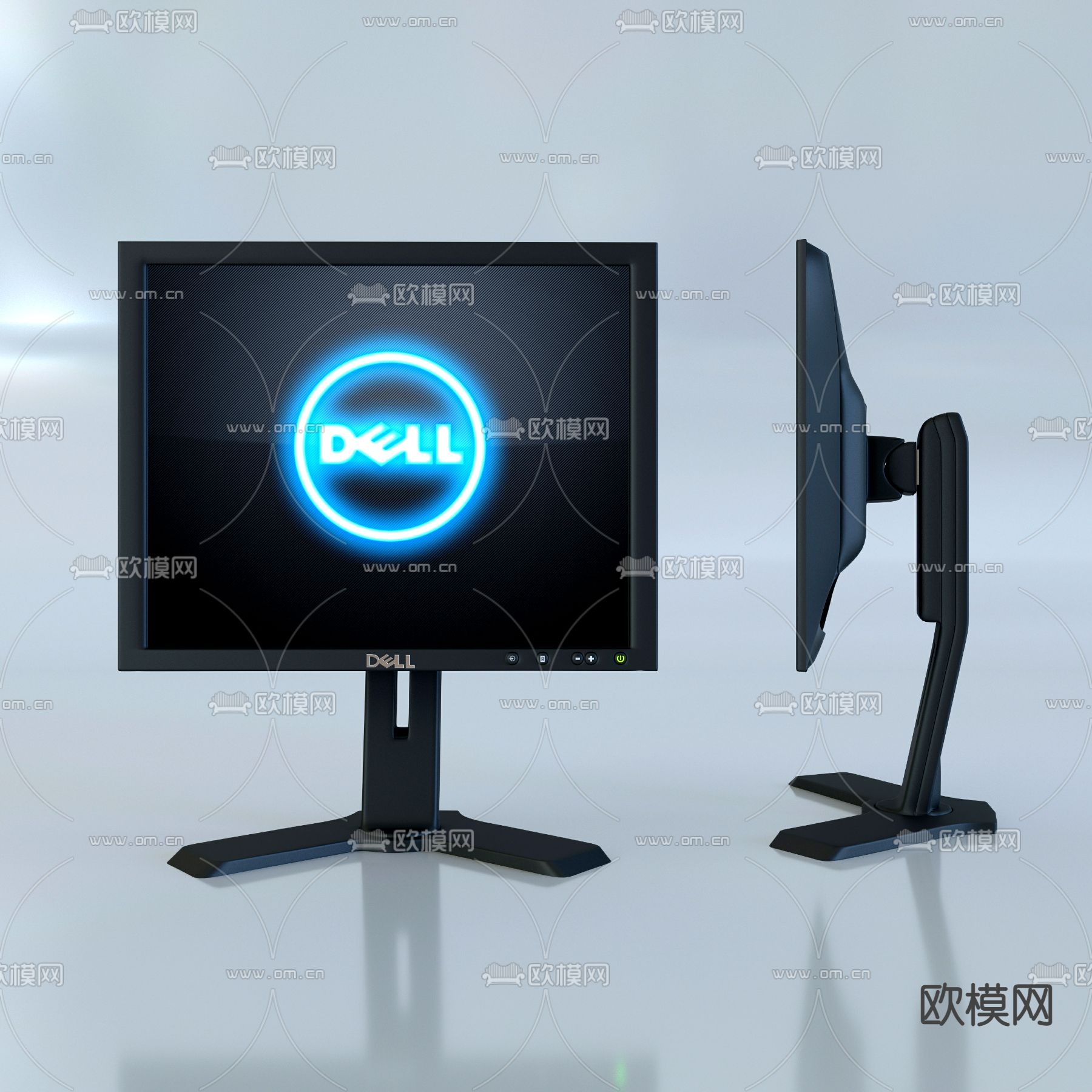 现代显示器免费3d模型下载_ID12270359_3dmax免费模型-欧模网