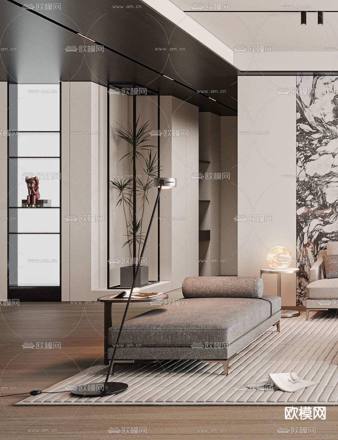 Poliform 沙发 客厅3d模型下载_ID12279635_3dmax免费模型-欧模网