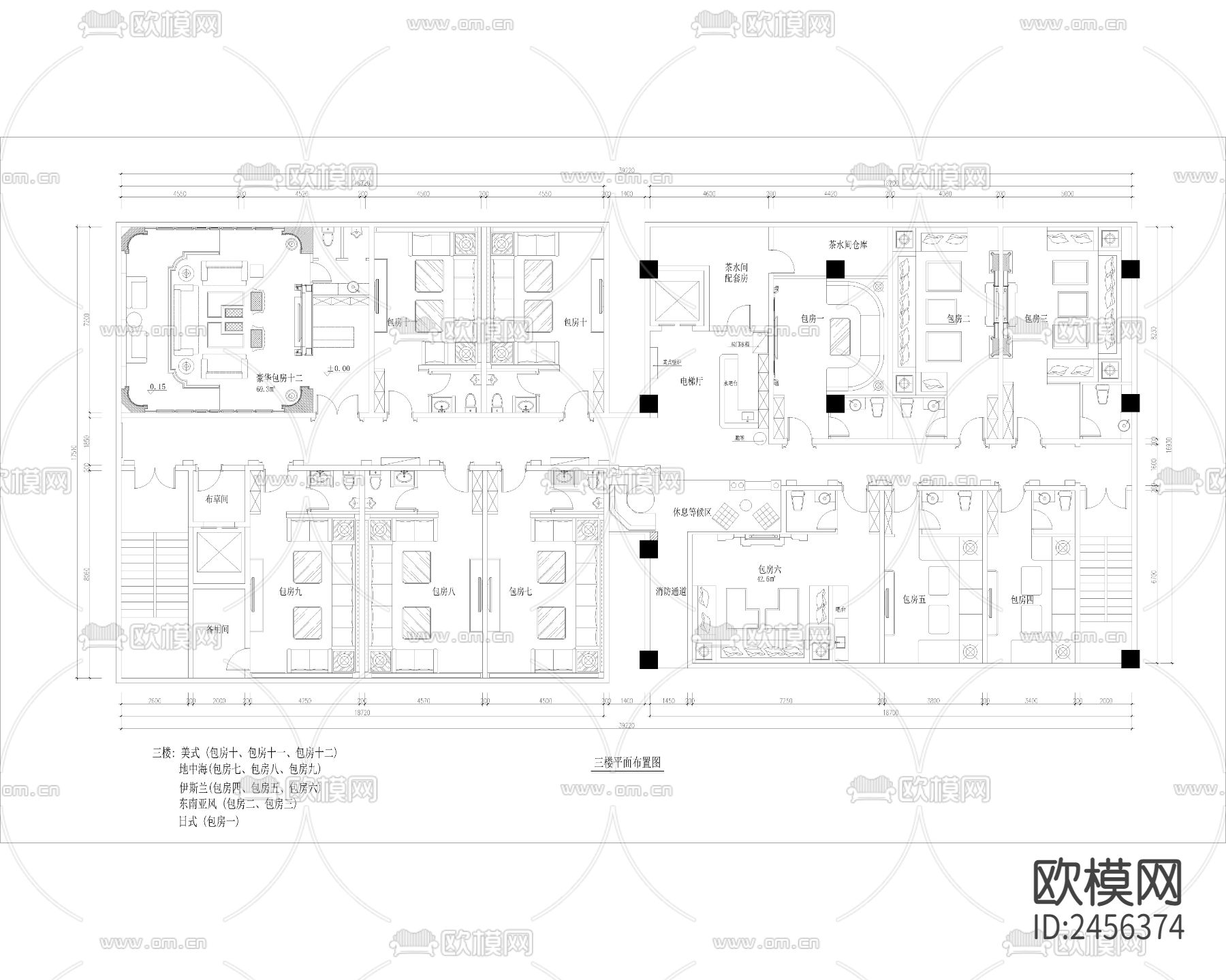 KTVcad平面图-免费3dmax模型库-欧模网