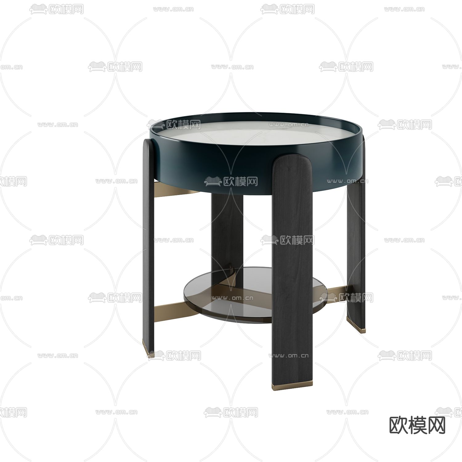 现代轻奢创意圆形边几免费3d模型下载 Id12288554 3dmax免费模型 欧模网