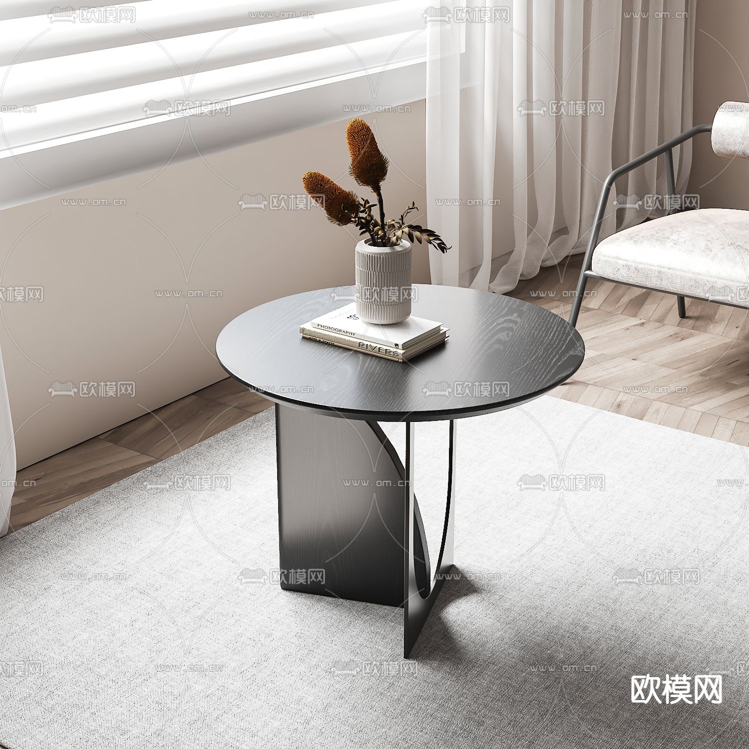 现代边几 角几 圆几3d模型下载 Id12293237 3dmax免费模型 欧模网