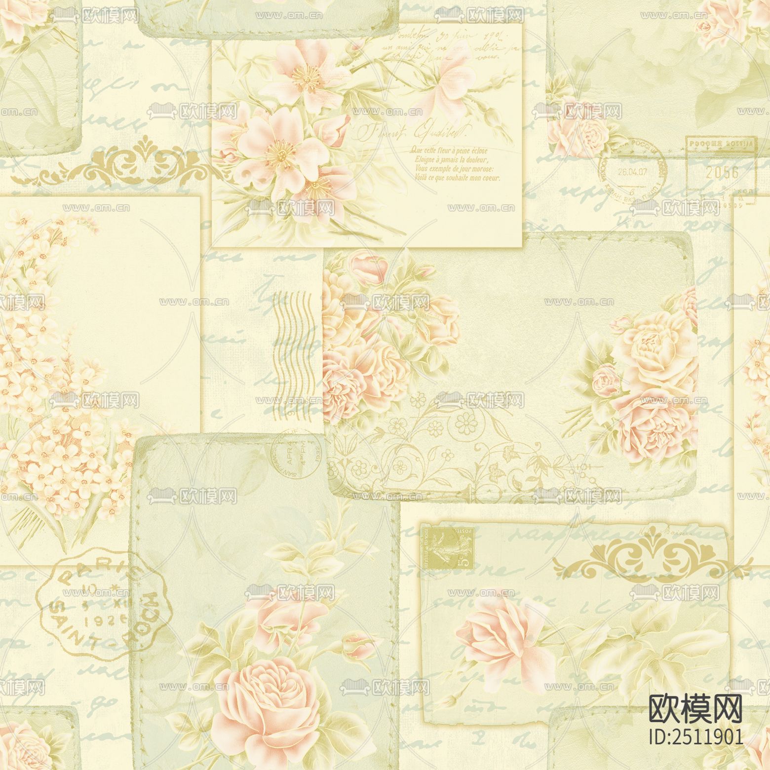 墙纸-免费3dmax模型库-欧模网