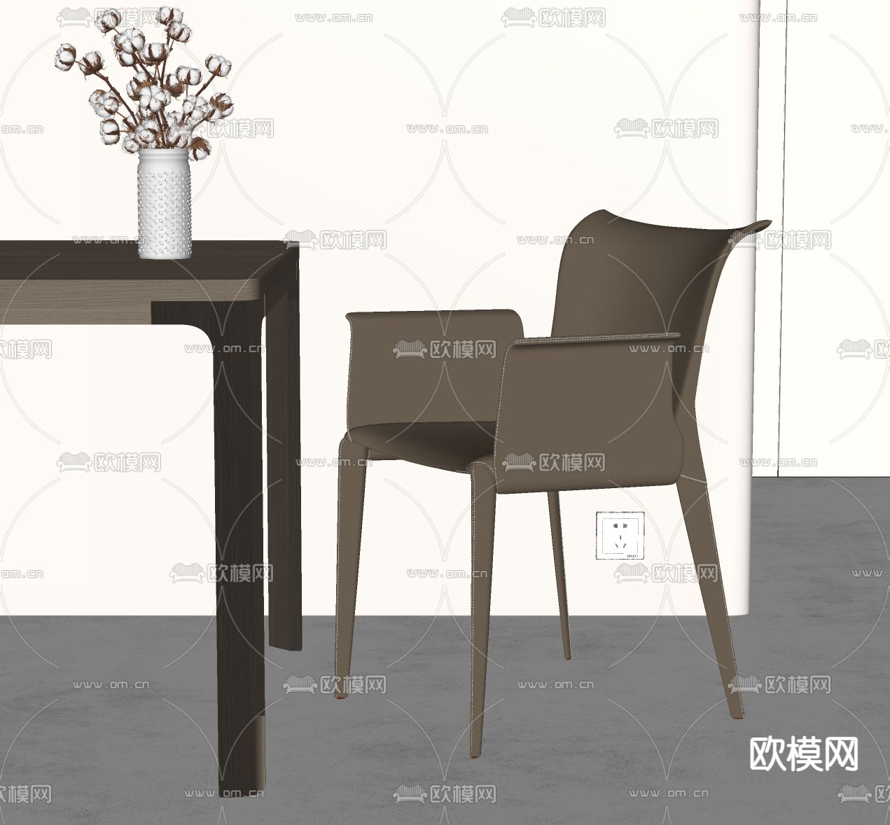 Poliform 现代休闲椅su模型下载_ID13030015_sketchup模型下载-欧模网