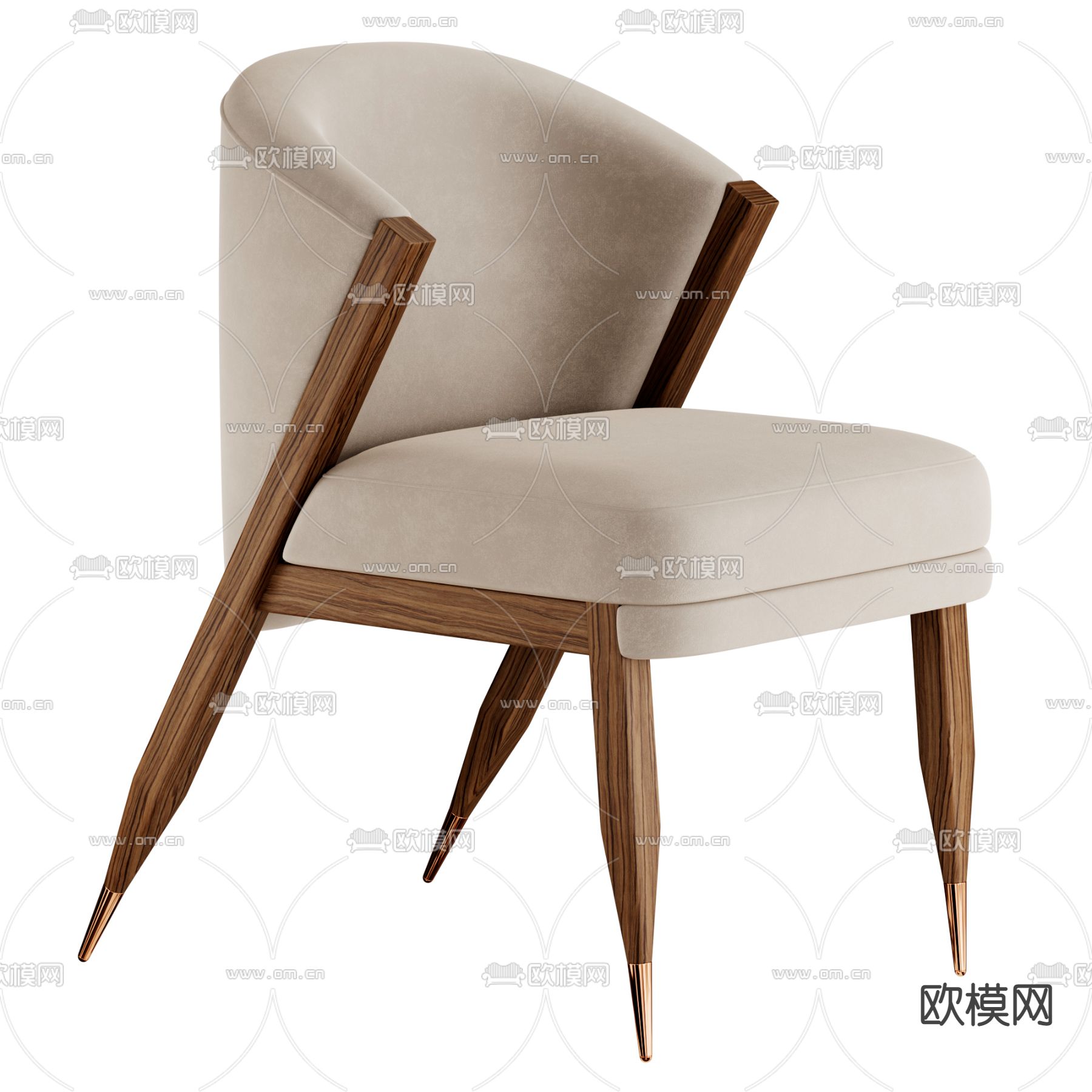 BRILLON CHAIR 单椅 餐椅3d模型下载_ID13033296_3dmax免费模型-欧模网