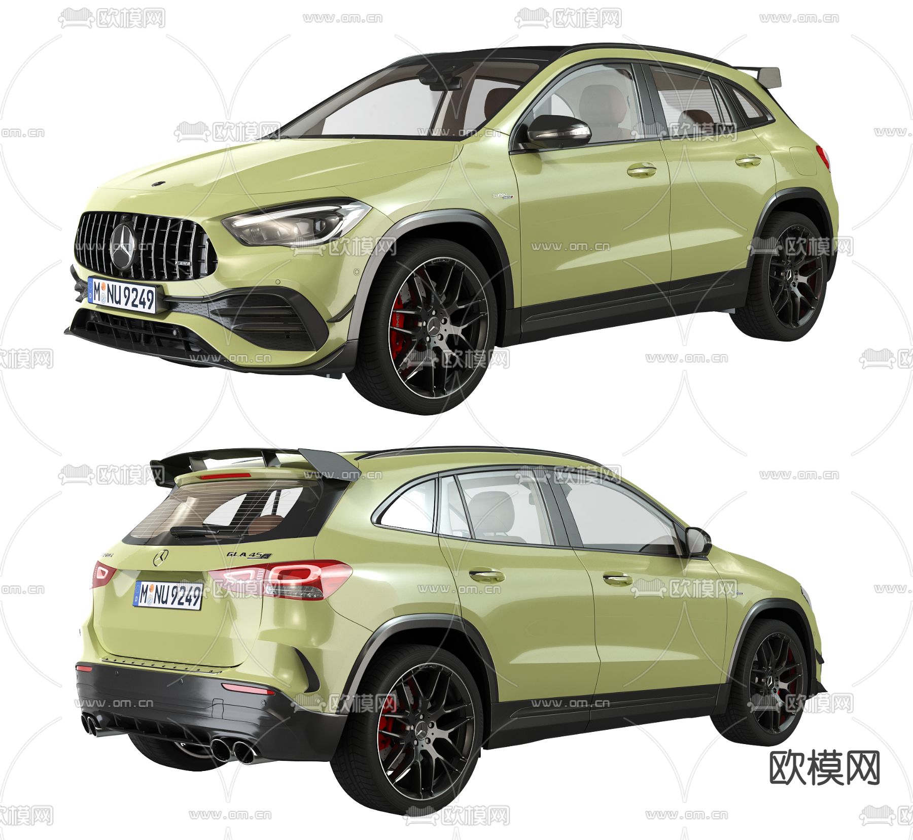 奔驰汽车 SUV越野车3d模型下载_ID13039474_3dmax免费模型-欧模网