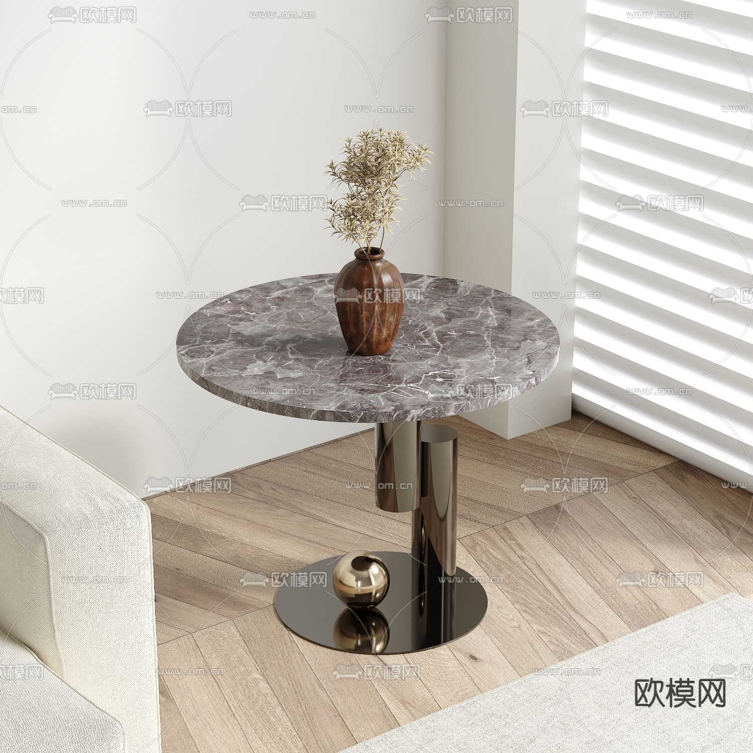 边几 角几 圆几3d模型下载 Id13049509 3dmax免费模型 欧模网