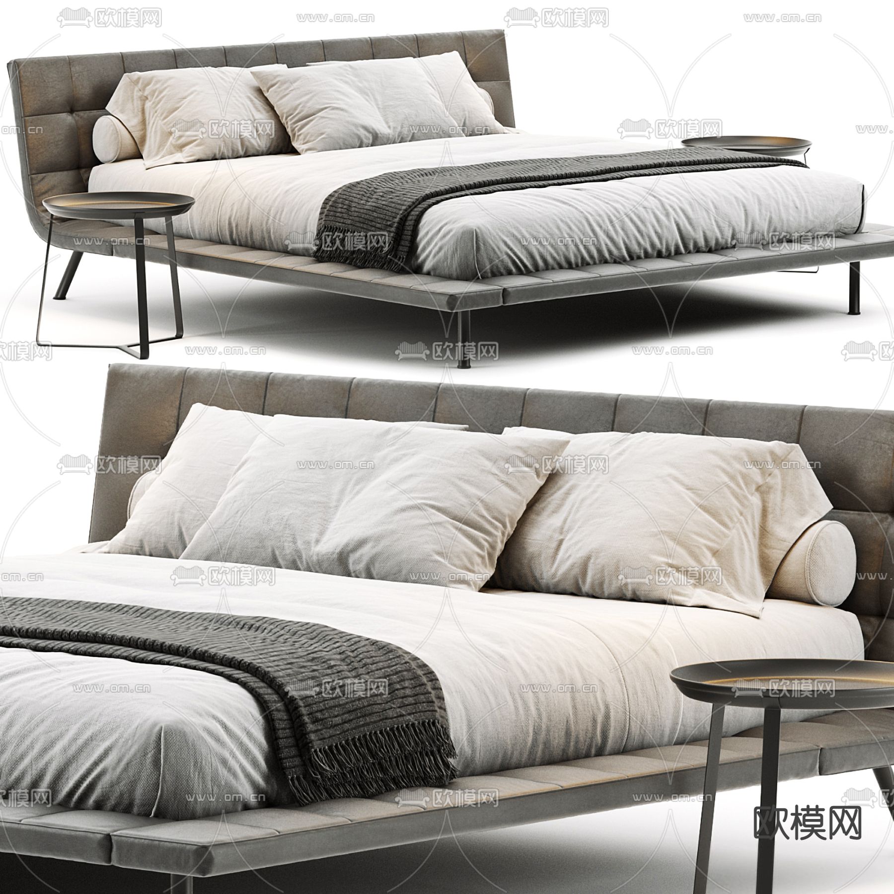 Poliform Onda 双人床su模型下载_ID14005815_sketchup模型下载-欧模网