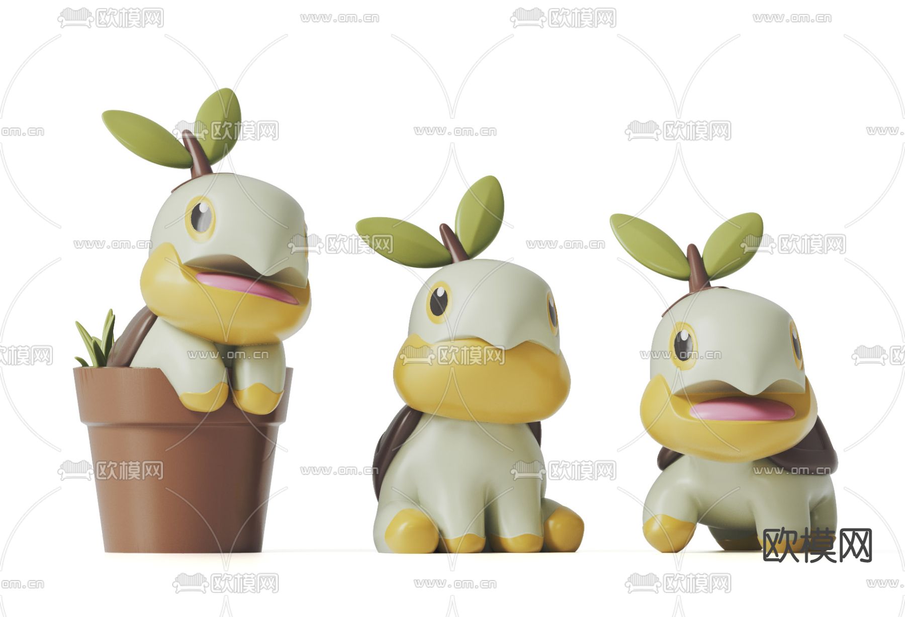 神奇宝贝 玩具 公仔 潮玩3d模型下载_ID14021314_3dmax免费模型-欧模网