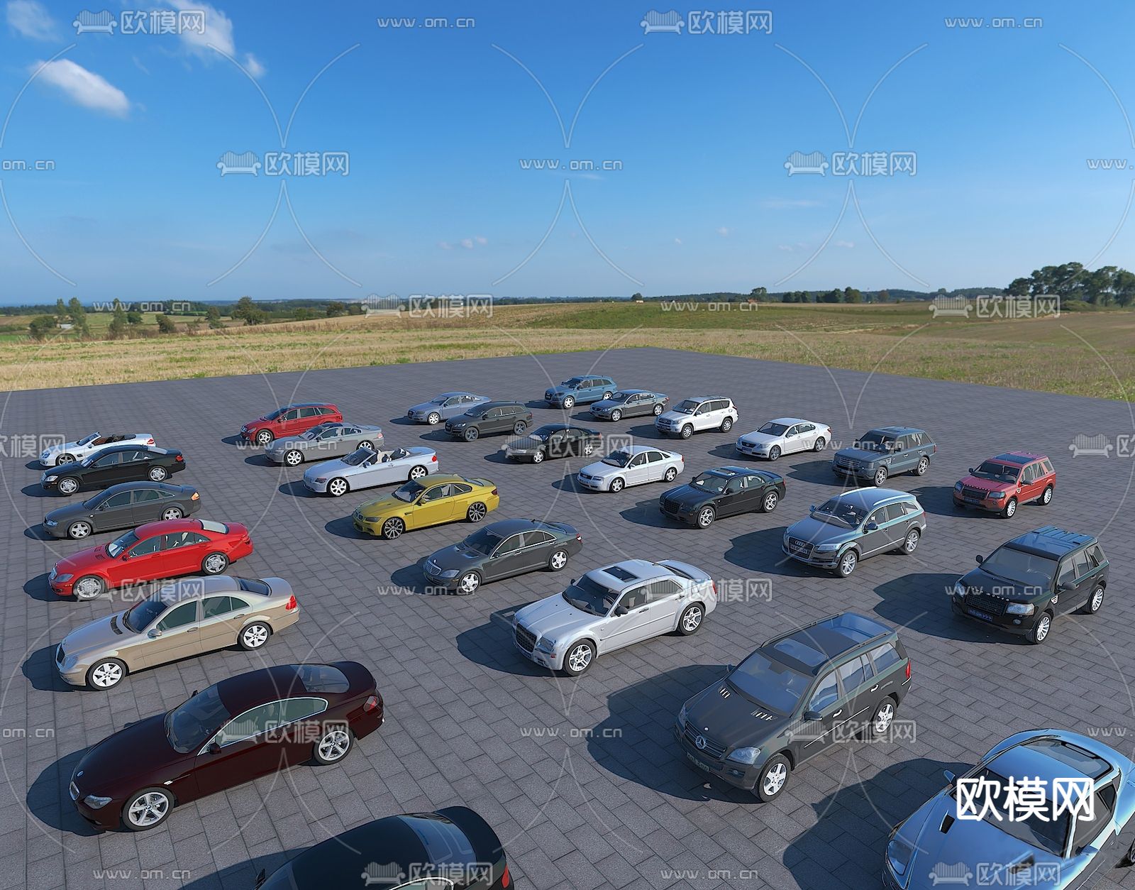 汽车su模型下载_ID14034364_sketchup模型下载-欧模网