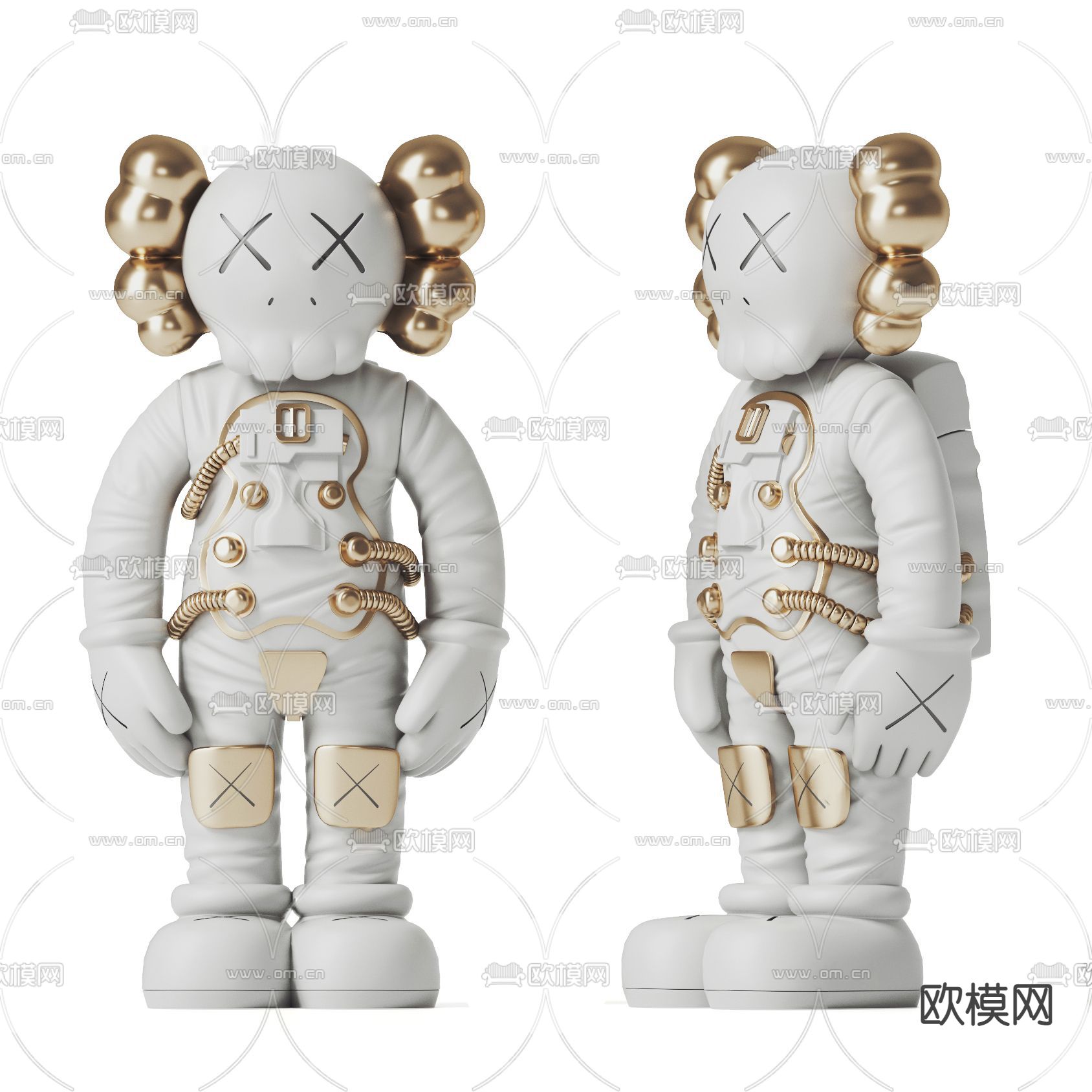 KWAS雕塑 潮玩su模型下载_ID14063844_sketchup模型下载-欧模网