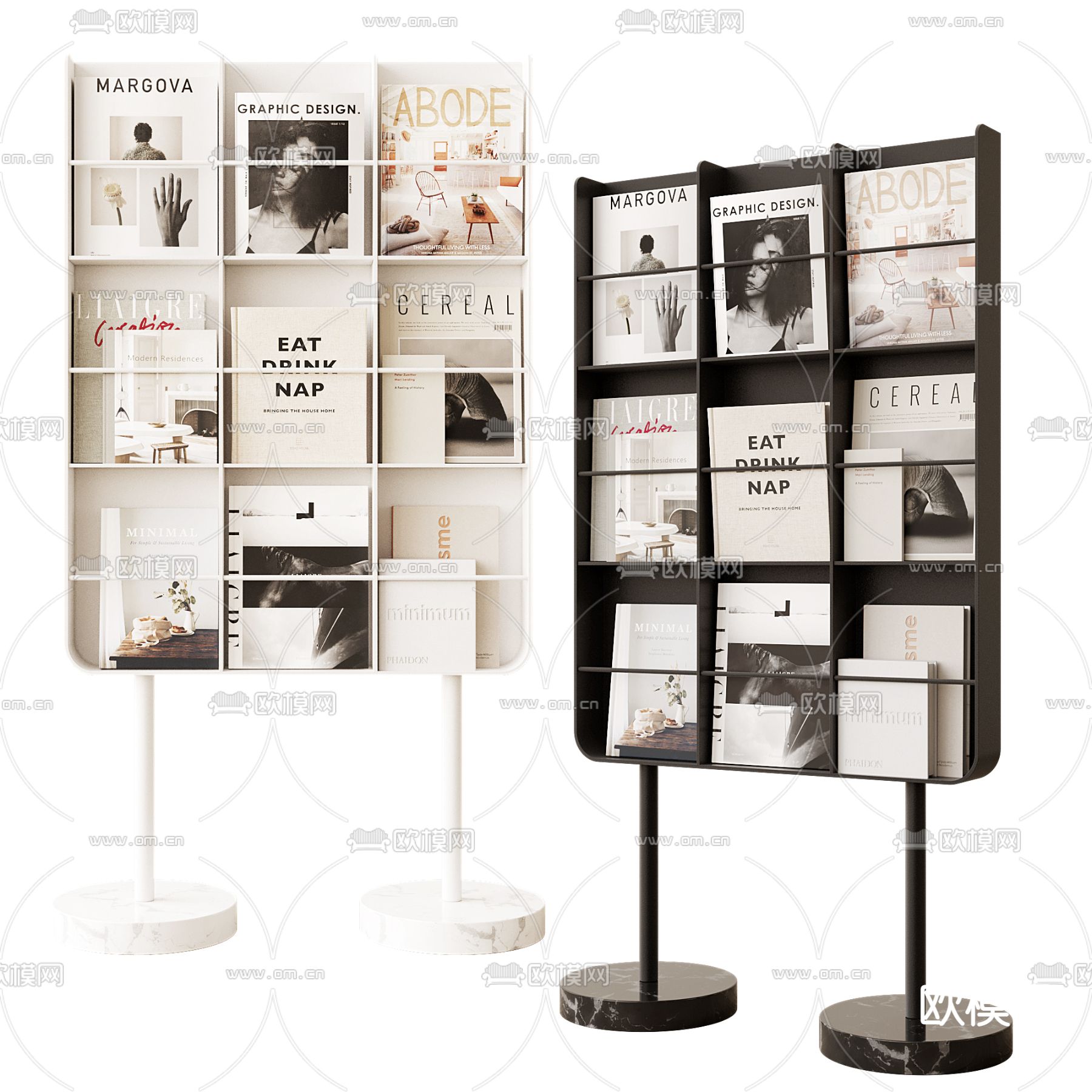 中古风书架 杂志架su模型下载_ID14069696_sketchup模型下载-欧模网