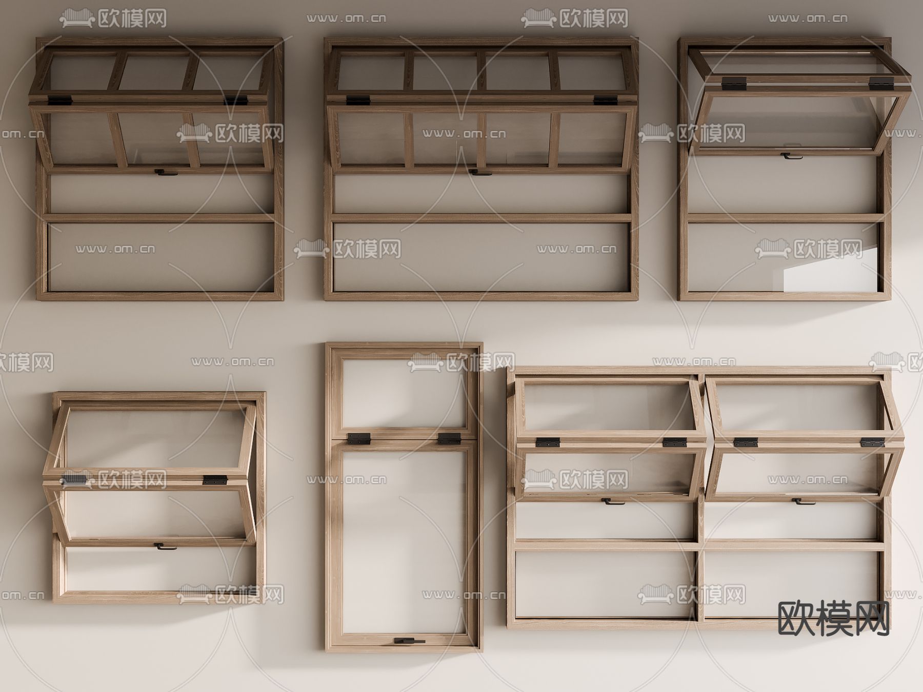 折叠窗 窗户 网红窗3d模型下载_ID14111050_3dmax免费模型-欧模网