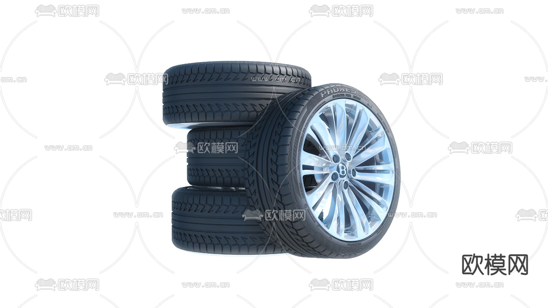 汽车轮胎3d模型下载_ID14132494_3dmax免费模型-欧模网