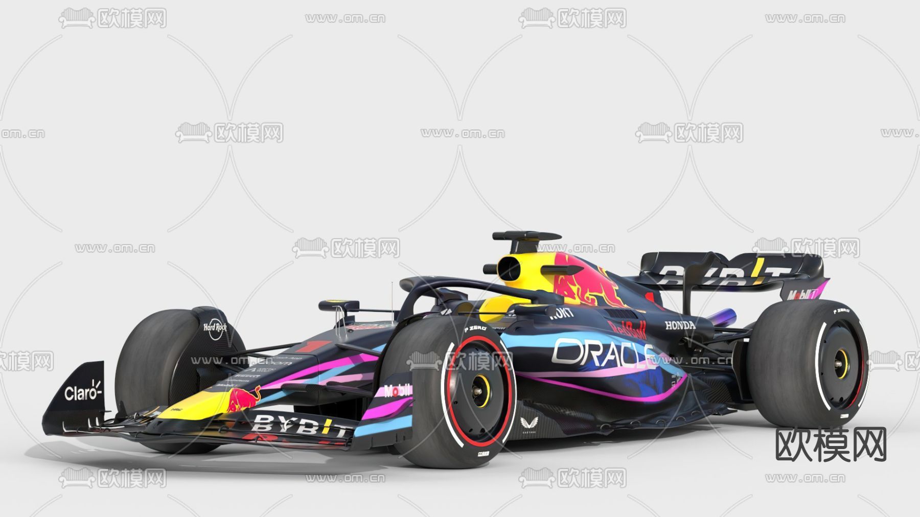 F1红牛RB19 2023款赛车3d模型下载_ID14135404_3dmax免费模型-欧模网