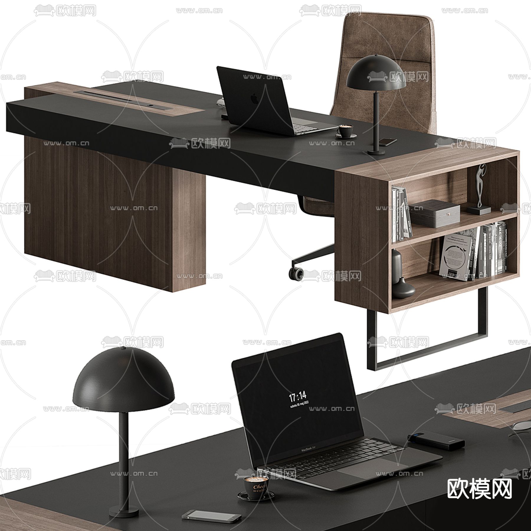 Executive Desk Boss Desk Executive Desk 3d Model - Cgpeers