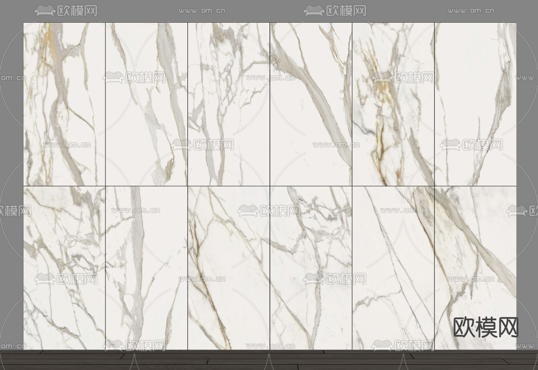 大理石墙面su模型下载_ID16194548_sketchup模型下载-欧模网