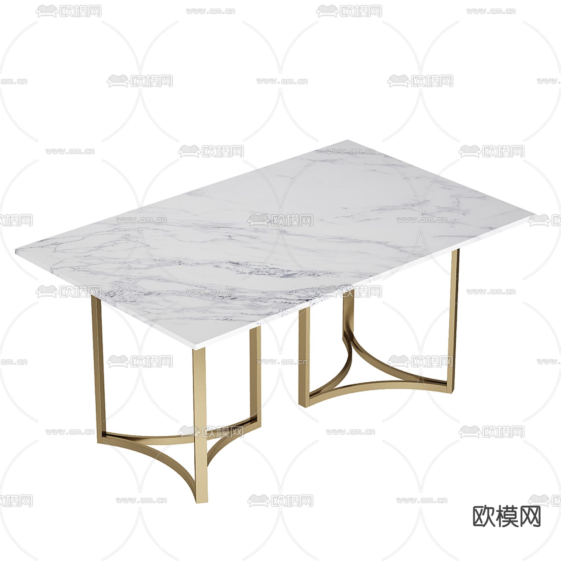 轻奢餐桌 岩板餐桌3d模型下载_ID15101298_3dmax免费模型-欧模网