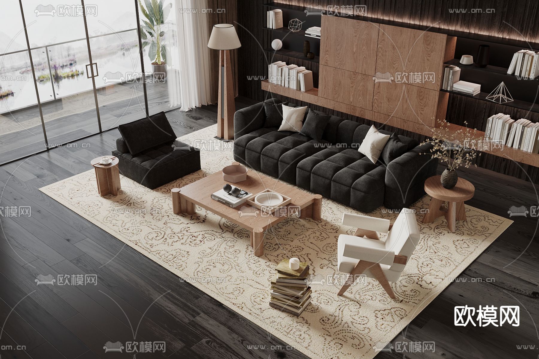 Medieval Style Sofa Combination 3d Model - Cgpeers