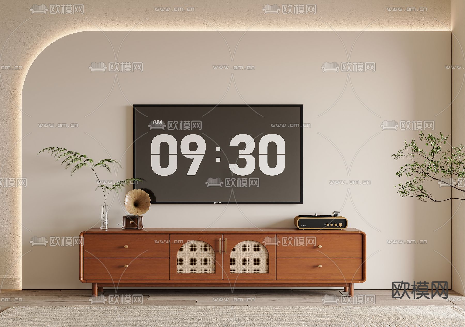 Medieval Style TV Cabinet 3D Model - Cgpeers