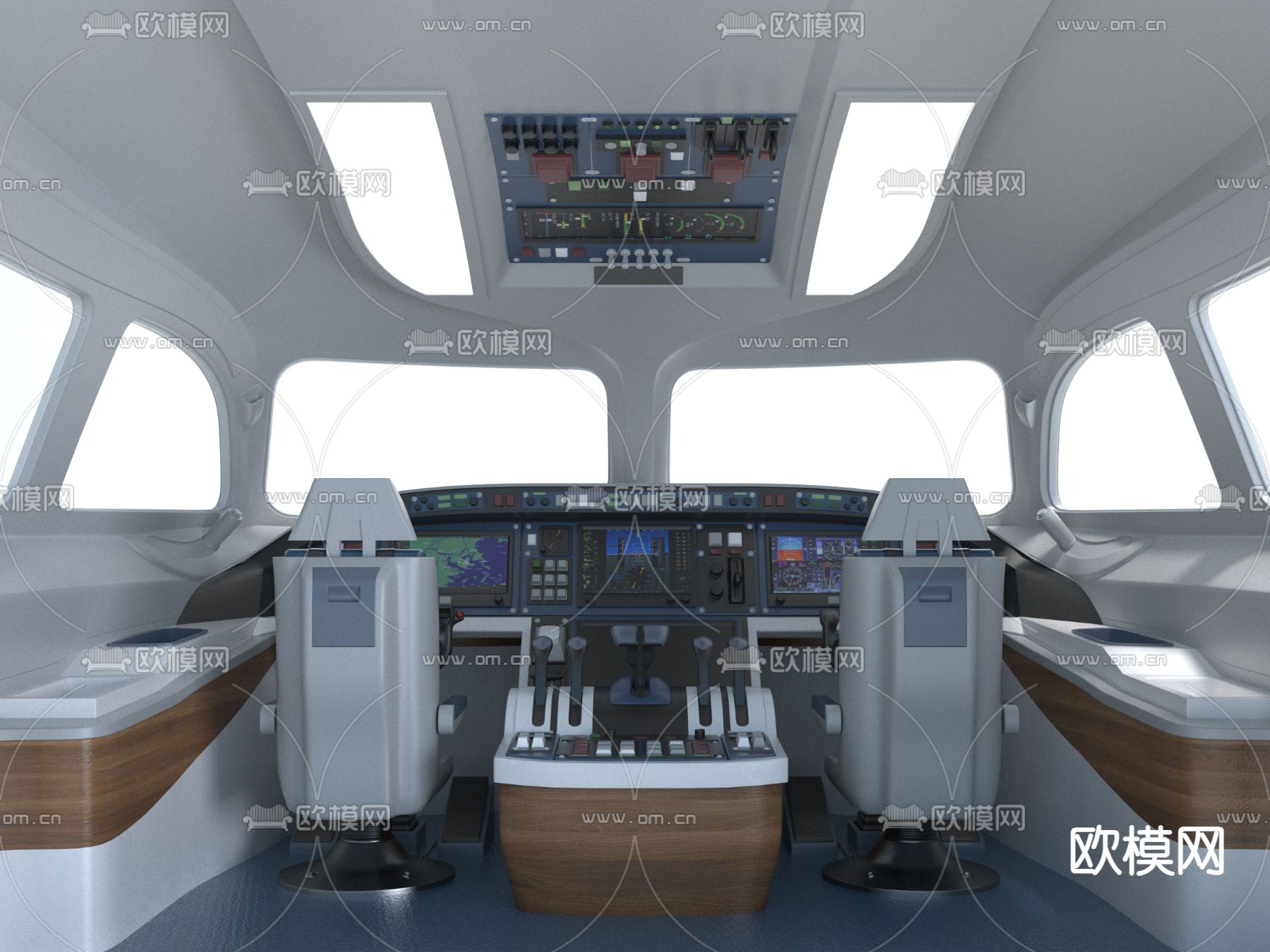 机舱 驾驶舱 驾驶室3d模型下载_ID15230503_3dmax免费模型-欧模网