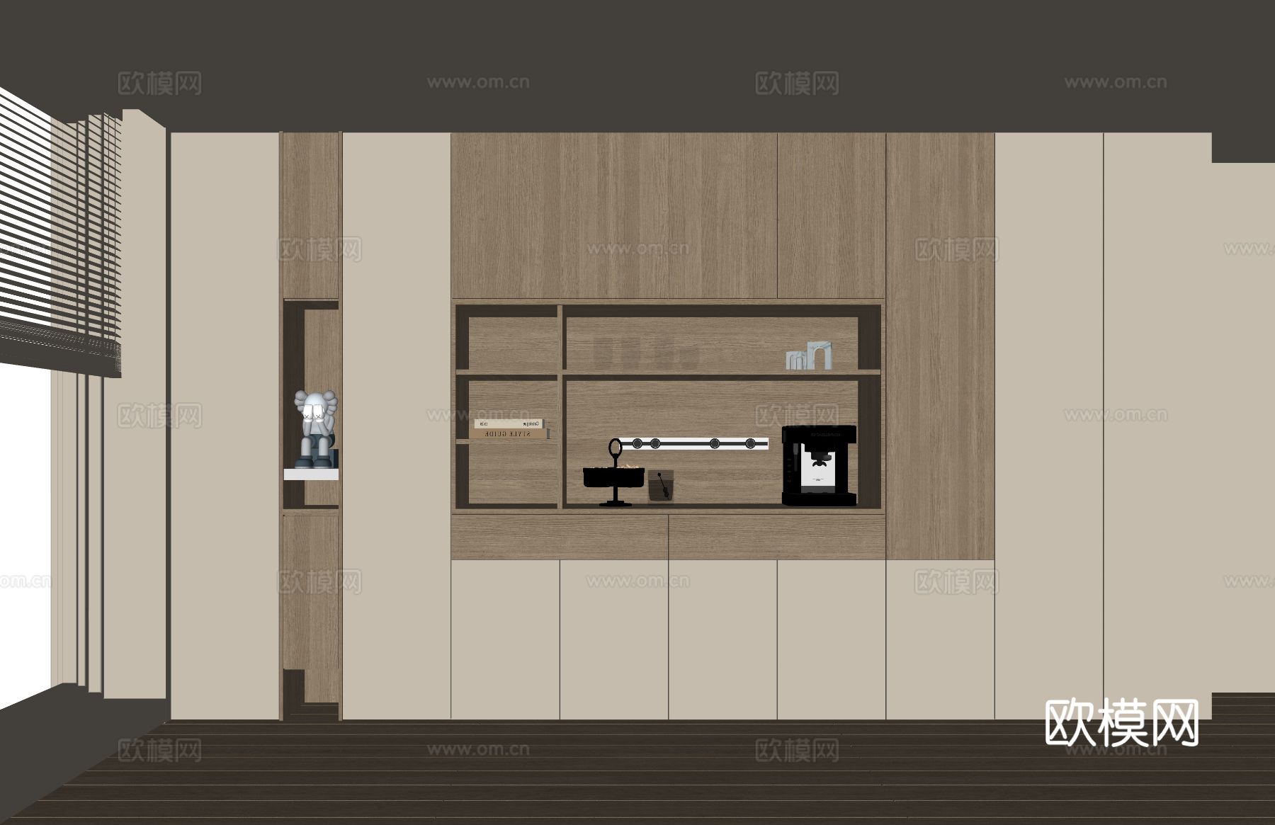 现代酒柜餐边柜su模型下载_ID16257435_sketchup模型下载-欧模网